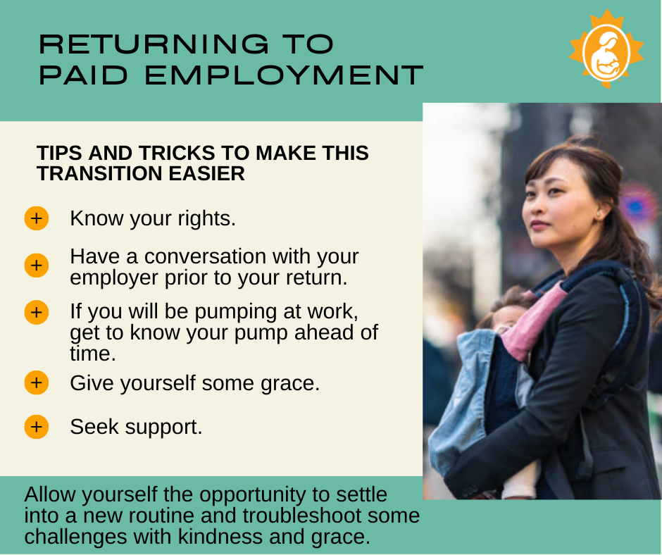 Returning to Paid Employment | La Leche League Canada